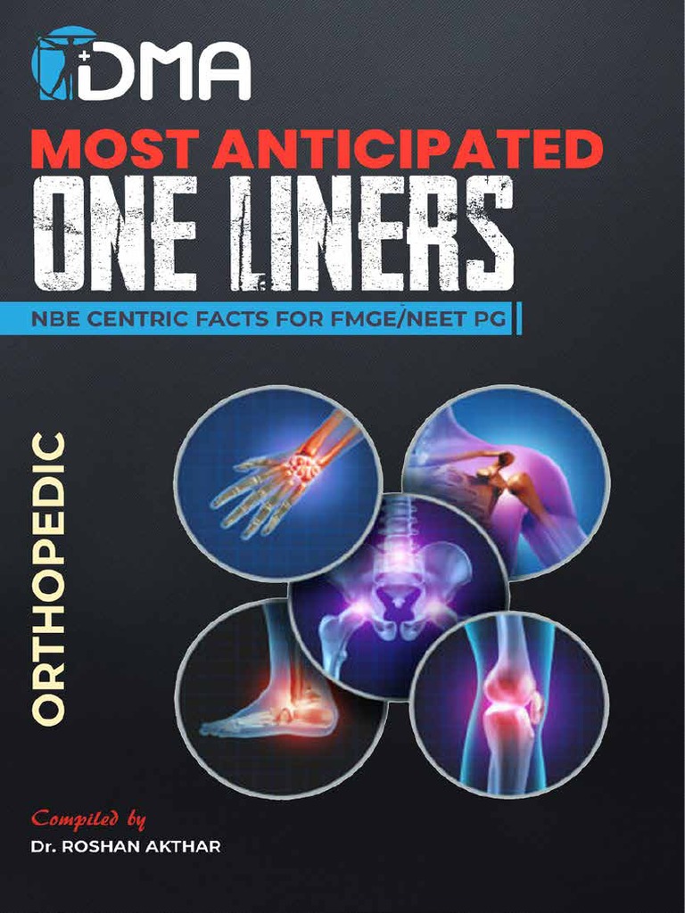 Orthopedic One Liners Mci Imp | PDF | Elbow | Knee