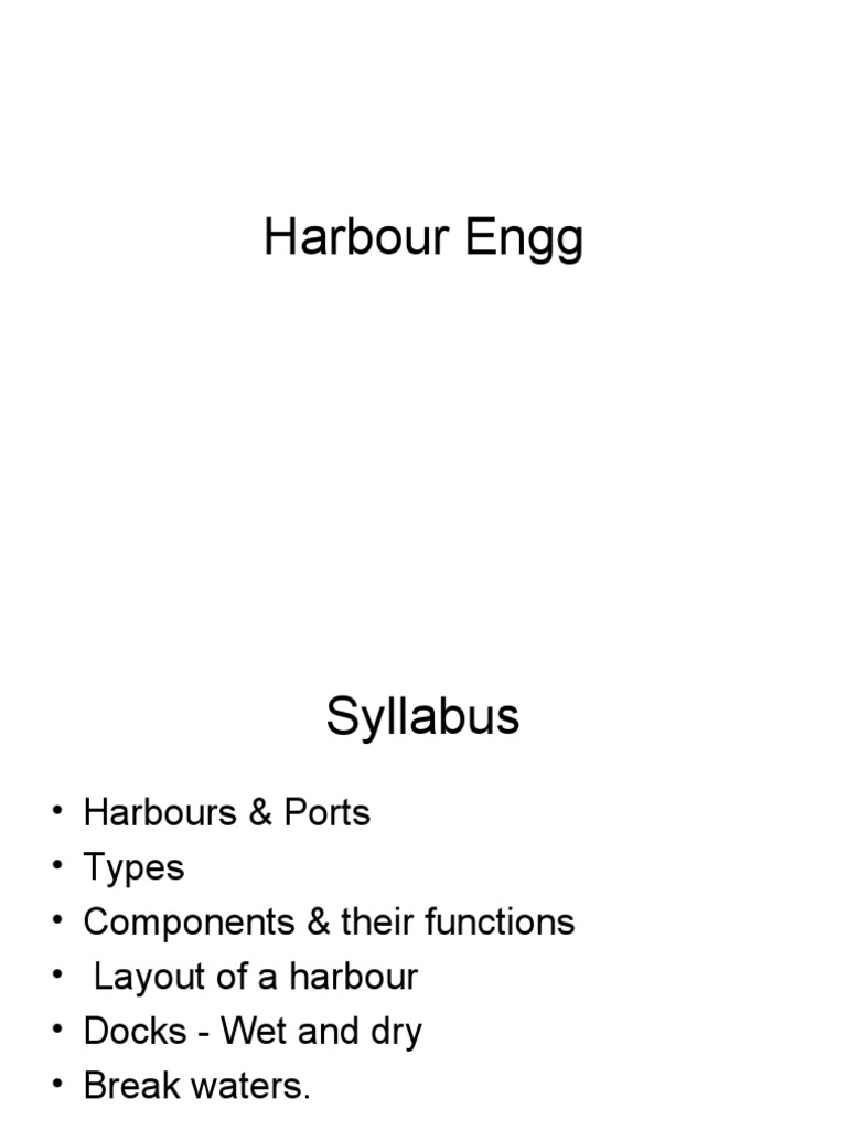 Harbour Material | PDF | Harbor | Tonnage