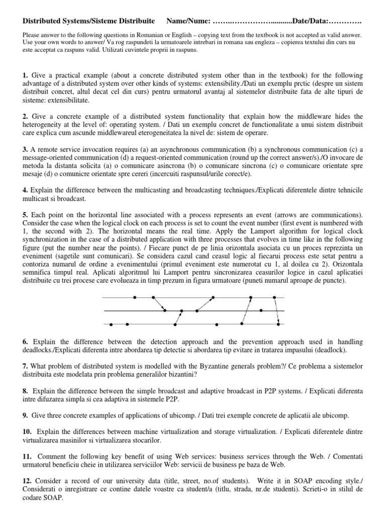 Examples of Distributed Operating Systems | PDF | Distributed Computing ...