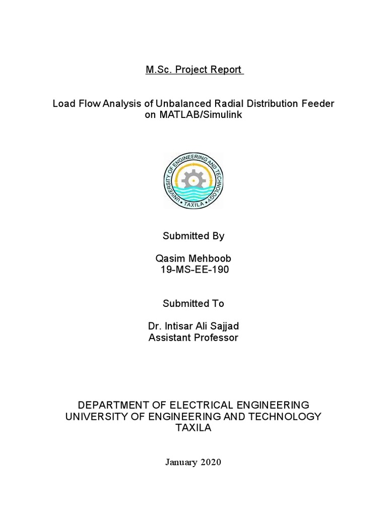 Format - MSC Course Project | PDF | Electrical Impedance | Electric Power