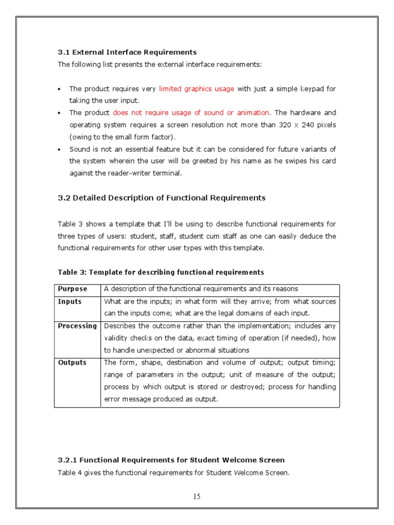 Microsoft Word - SRS | PDF | Input/Output | Computer Terminal