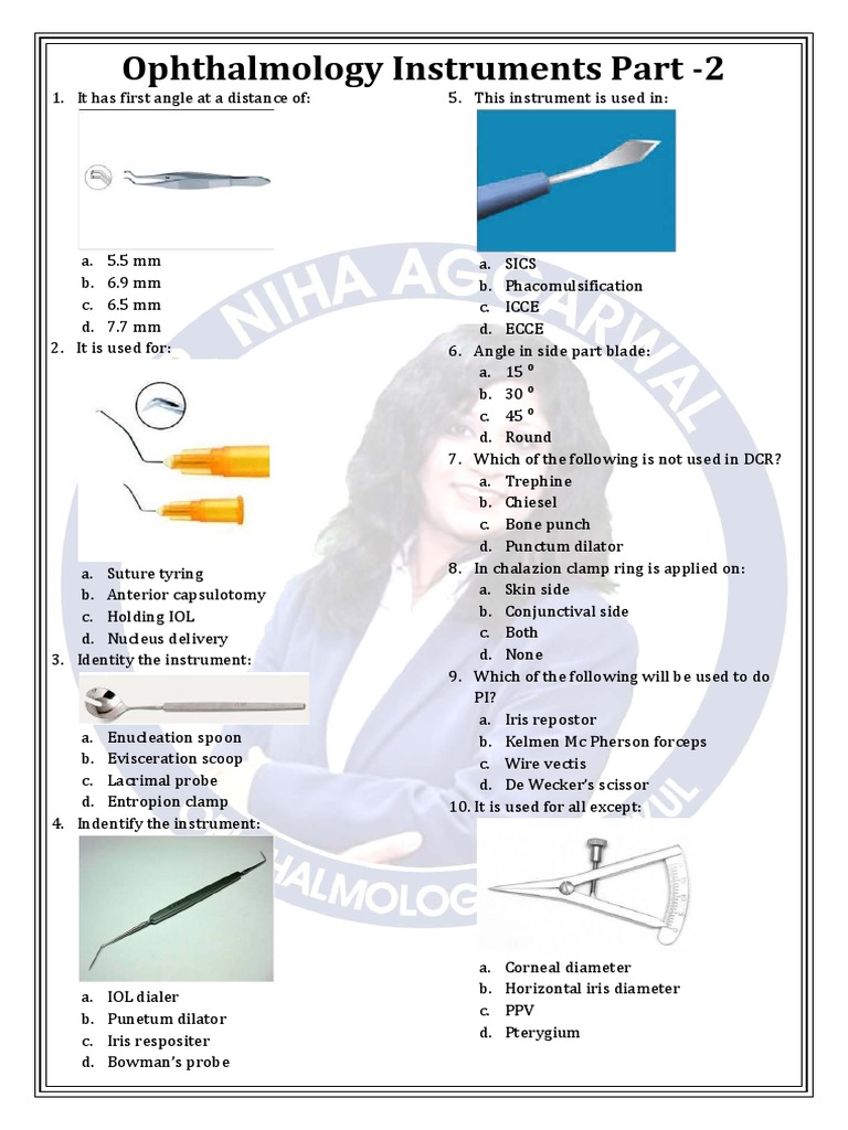 Ophtha Quiz - Ophthalmology Instruments 2 | PDF | Vision | Ophthalmology
