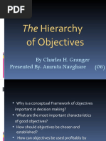Hierarchy of Objectives | PDF | Goal | Design