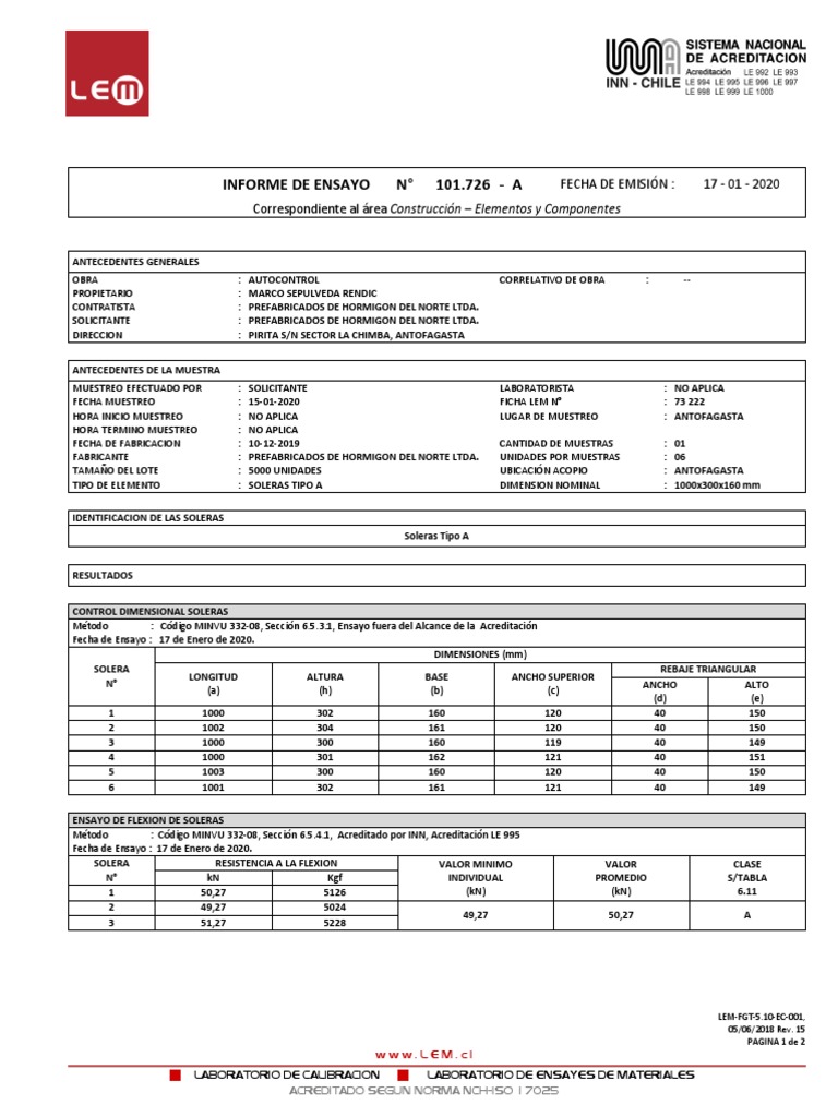 Solera Tipo A 1m | Descargar gratis PDF | Naturaleza | Business