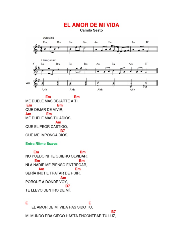 El Amor de Mi Vida | PDF