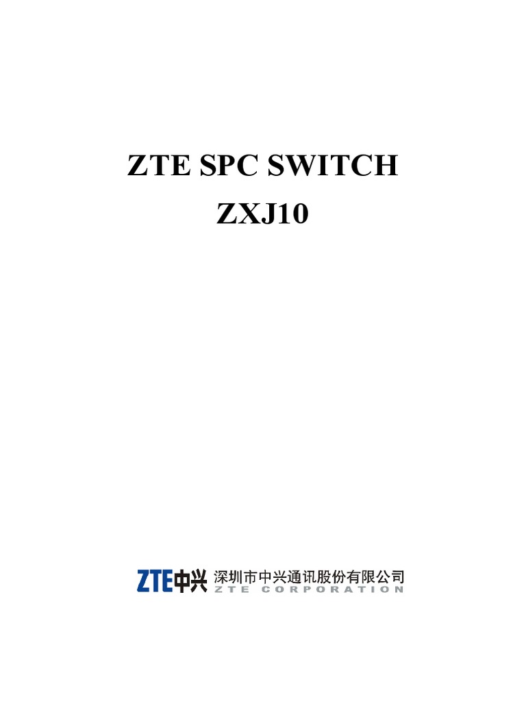ZXJ 10 SPC | PDF | Signaling (Telecommunications) | Computer Network