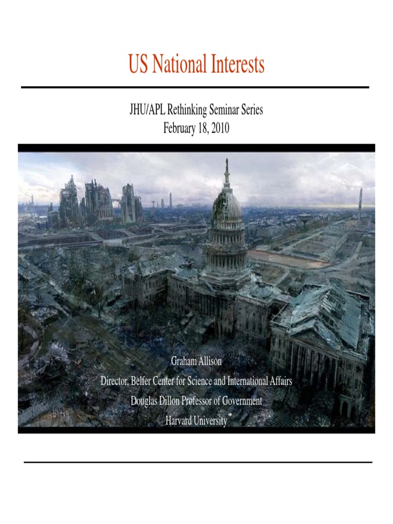 US National Interests | PDF | Nuclear Proliferation | The United States