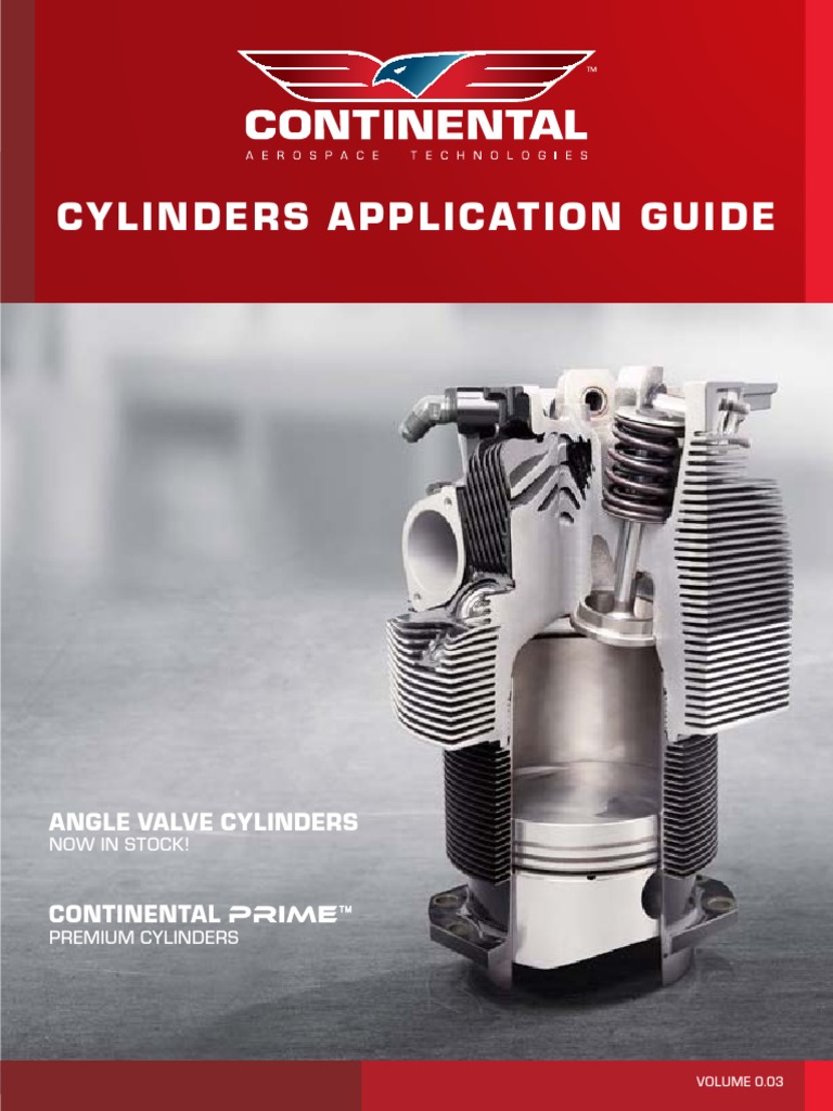 Continental Cylinder Application Guide PDF | PDF | Cylinder (Engine) | Wear