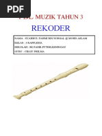Asas Bermain Rekoder | PDF