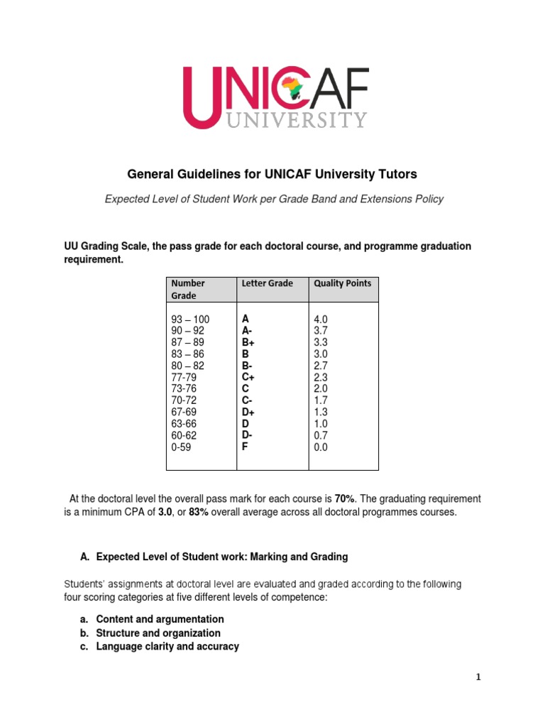 UU - Doctoral-Grading Scale PDF | PDF | Citation | Bibliography