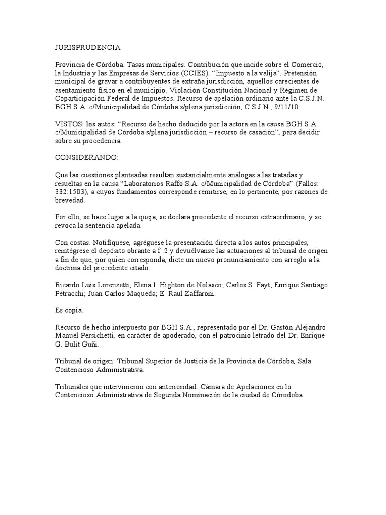 Fallo Laboratorios Raffo | PDF