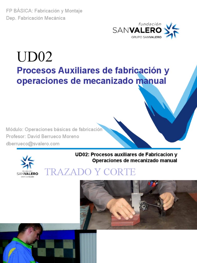 Ud02 - B - Trazado y Aserrado | PDF | Mecanizado | Herramientas