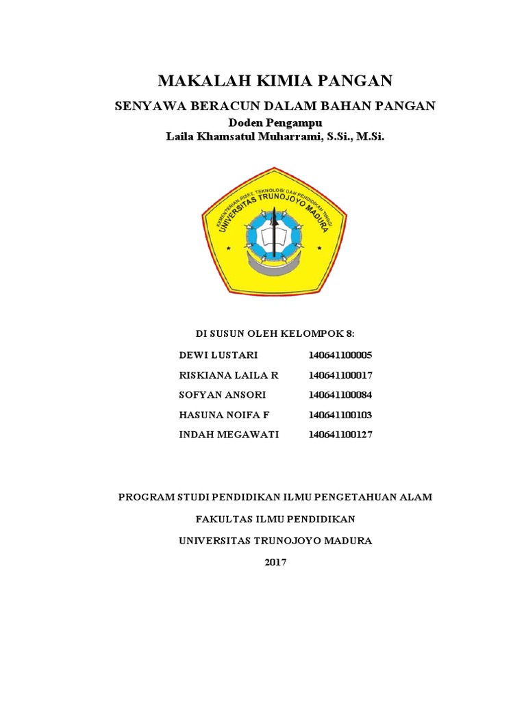 Senyawa Beracun dalam Bahan Pangan | PDF