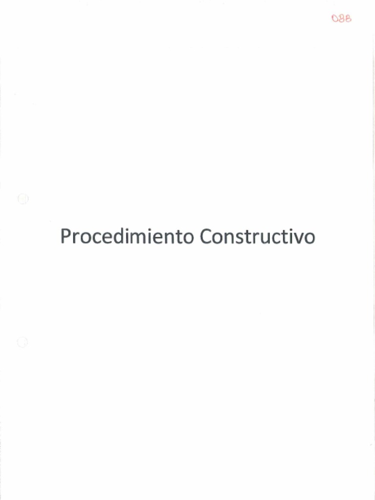 Procedimiento Constructivo Sedapal | PDF