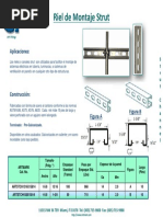 FICHA TECNICA Riel Unistrut | PDF | Tecnología
