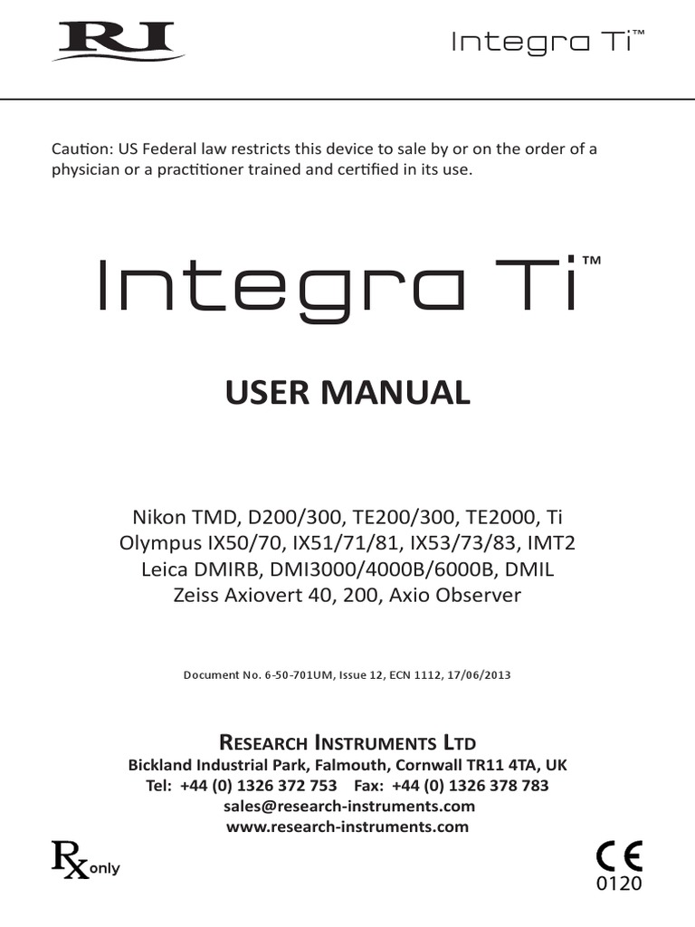 Integra Ti Manual | PDF | Mains Electricity | Electrical Connector