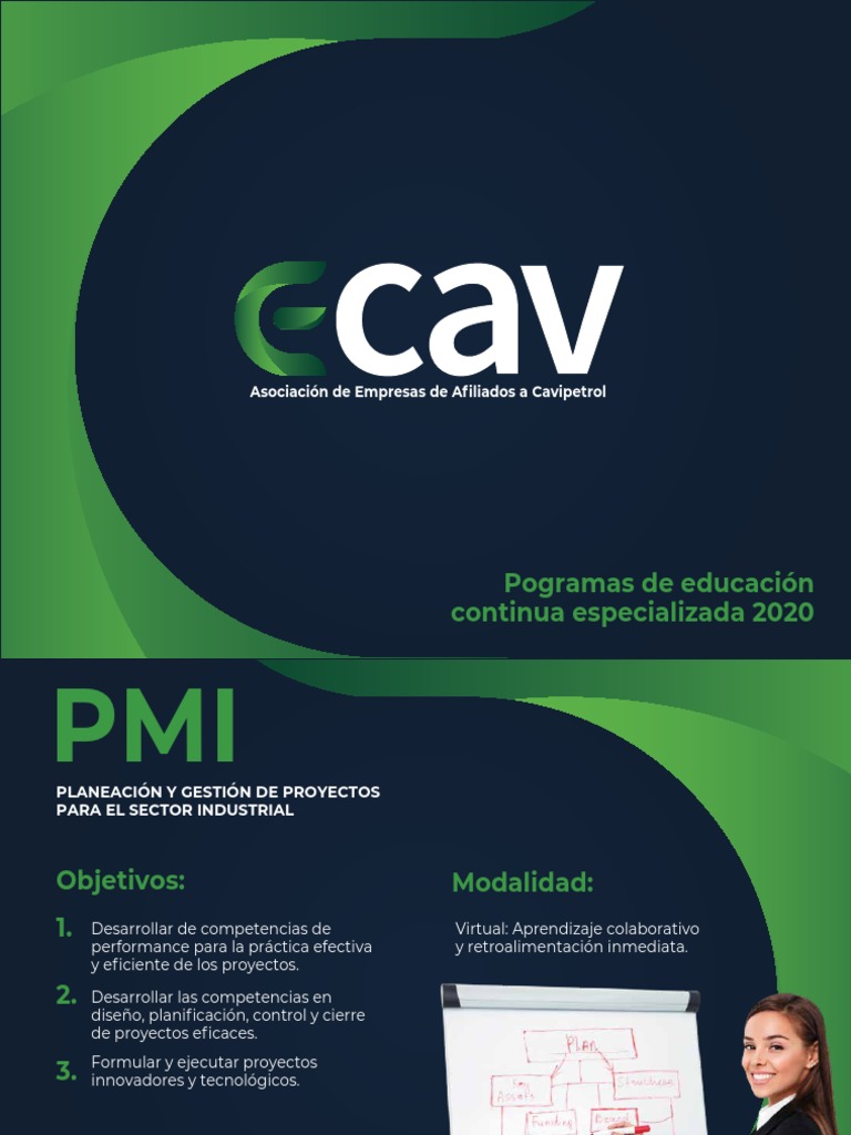 Brochure ECAV 2020 PDF | PDF | Gestión de proyectos | Planificación