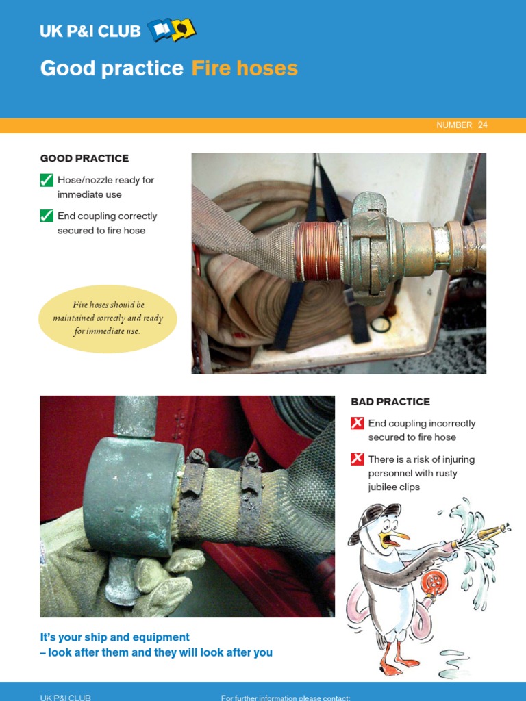 Good Practice: Fire Hoses | PDF | Hygiene | Corrosion