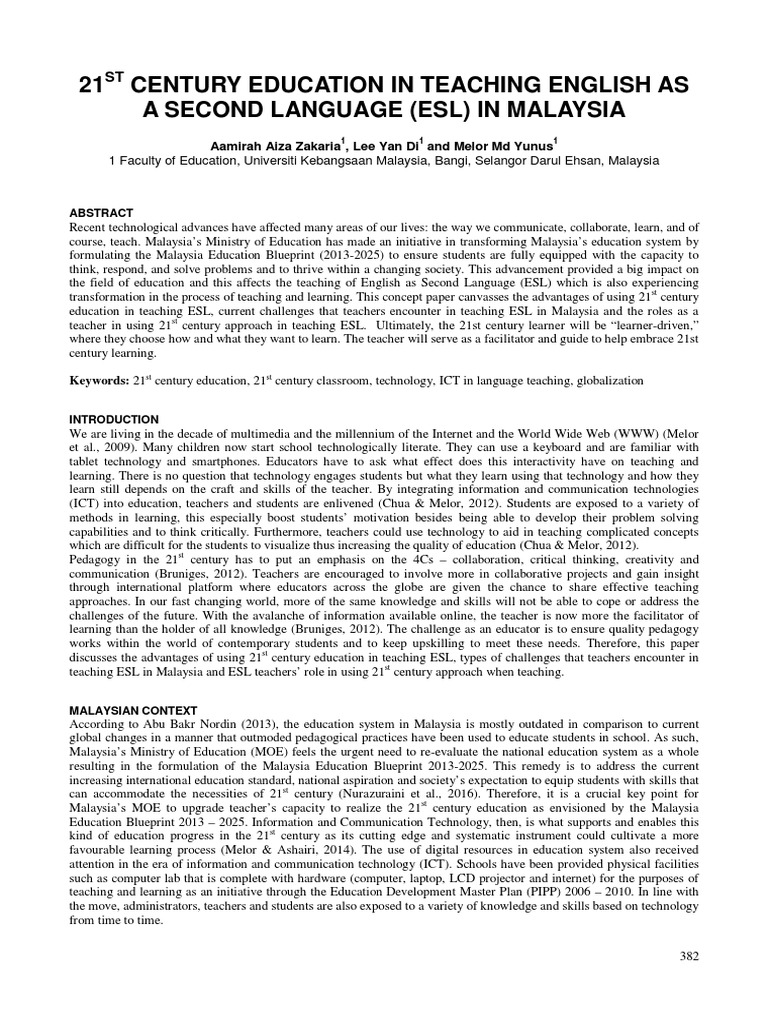 21st Century Learning ESL | PDF | Educational Technology | Project Based Learning