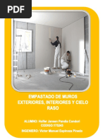 Tipos y Proceso de Enjarre en Muros | PDF