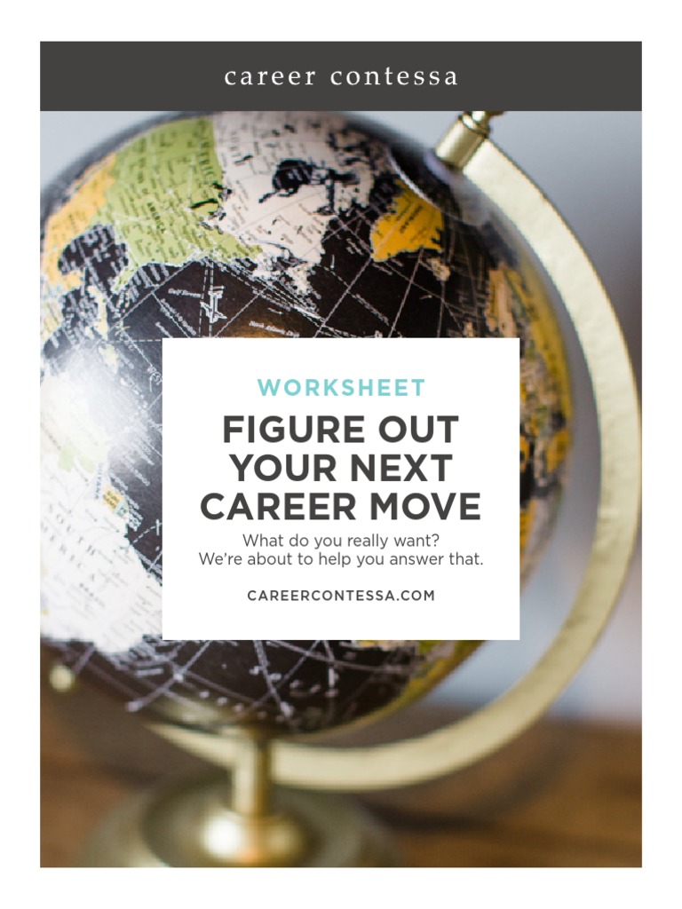 Figure Out Your Next Career Move: Worksheet | Download Free PDF ...