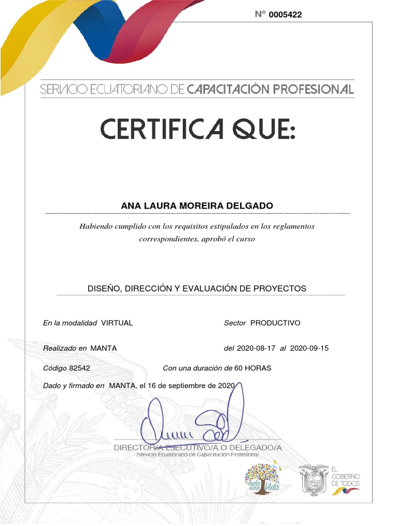 Certificado Secap PDF | PDF
