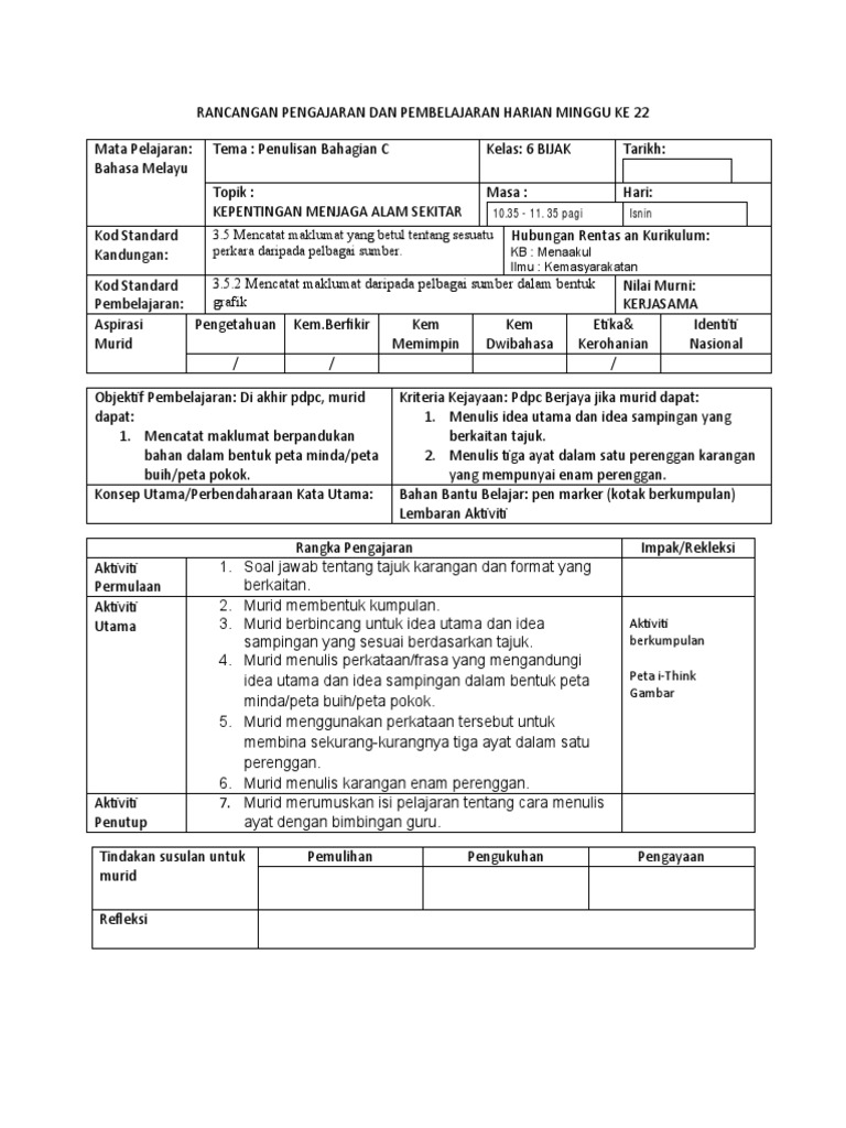 RPH BM 6 Bijak m22 | PDF