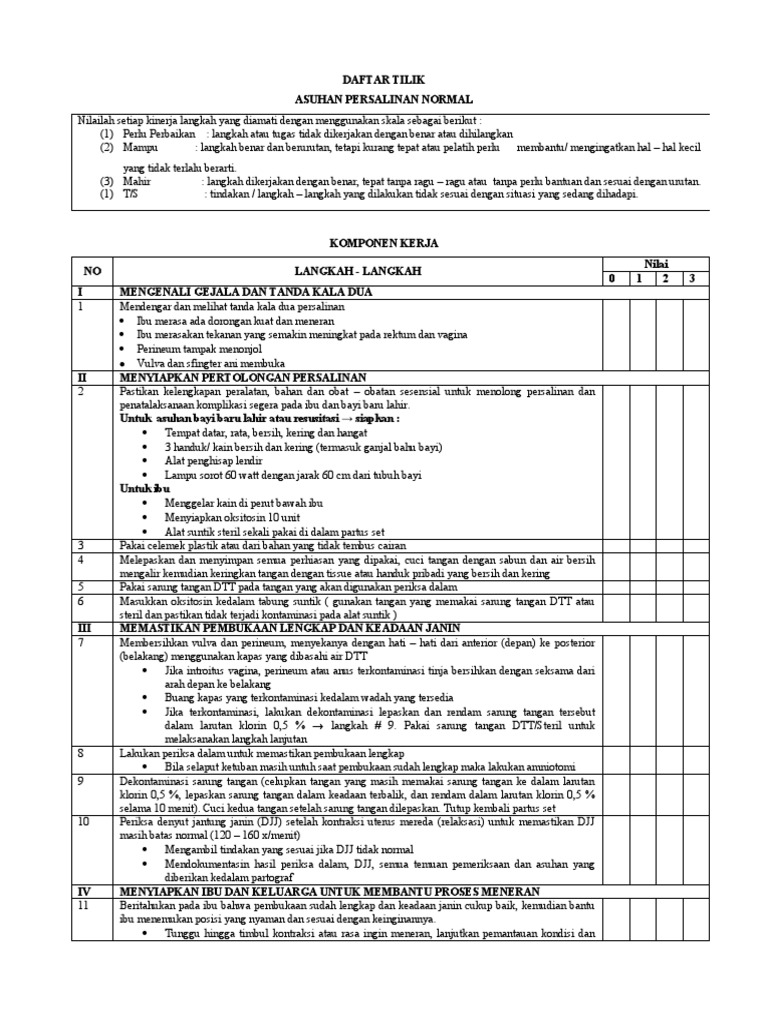 Daftar Tilik Apn 60 | PDF | Pengembangan Diri | Kesehatan Holistik