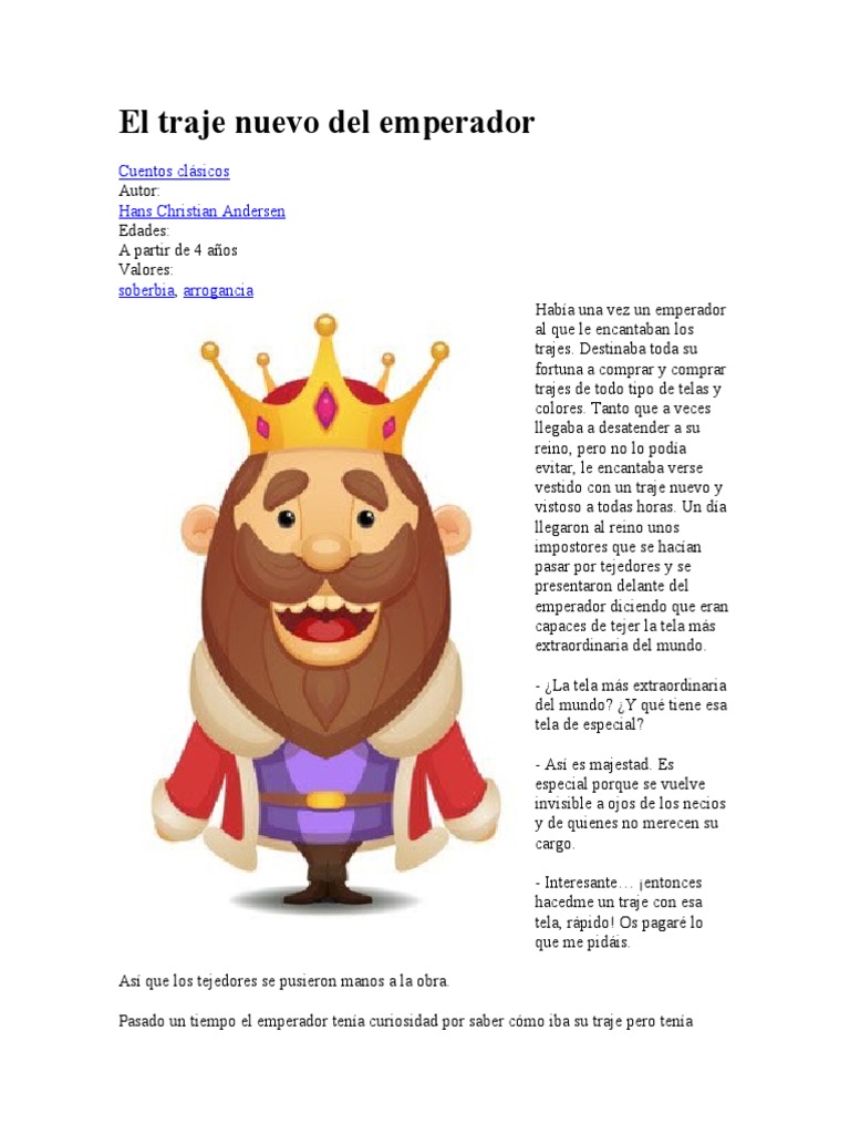 El Traje Nuevo Del Emperador | PDF | Ropa