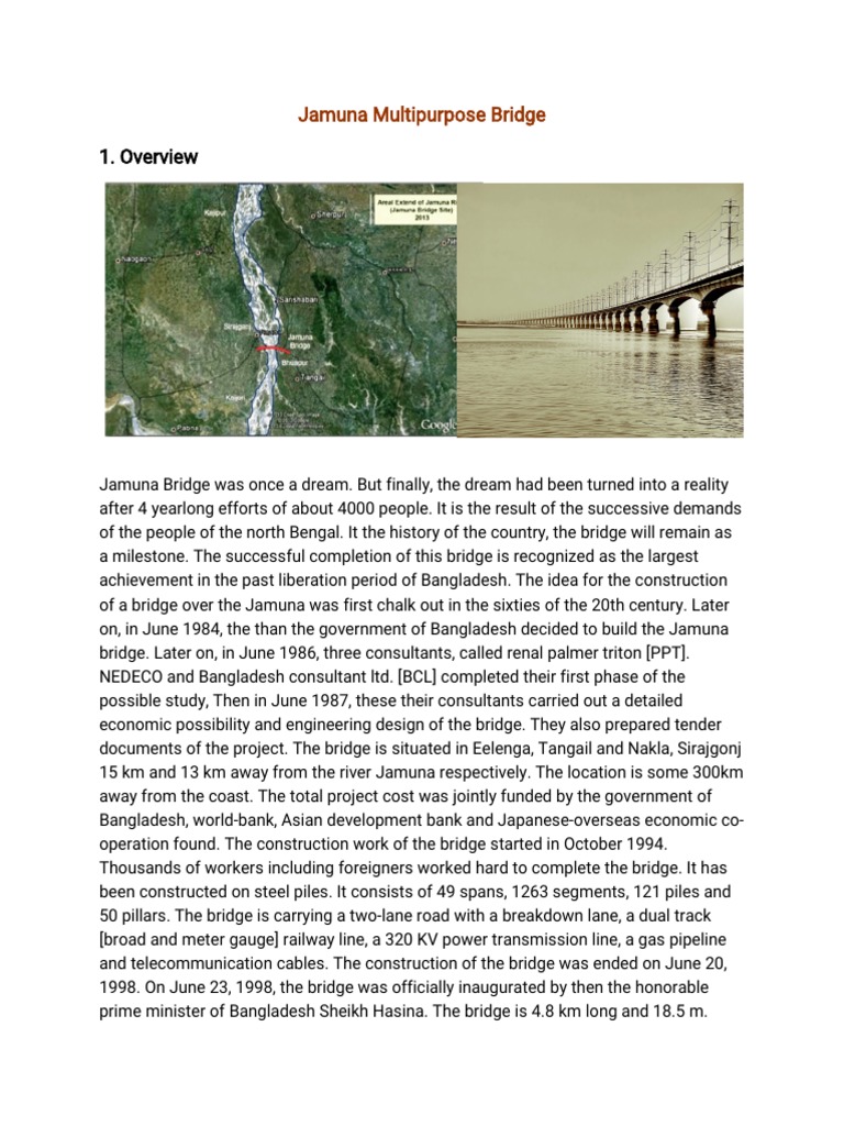Jamuna Multi-Purpose Bridge | PDF