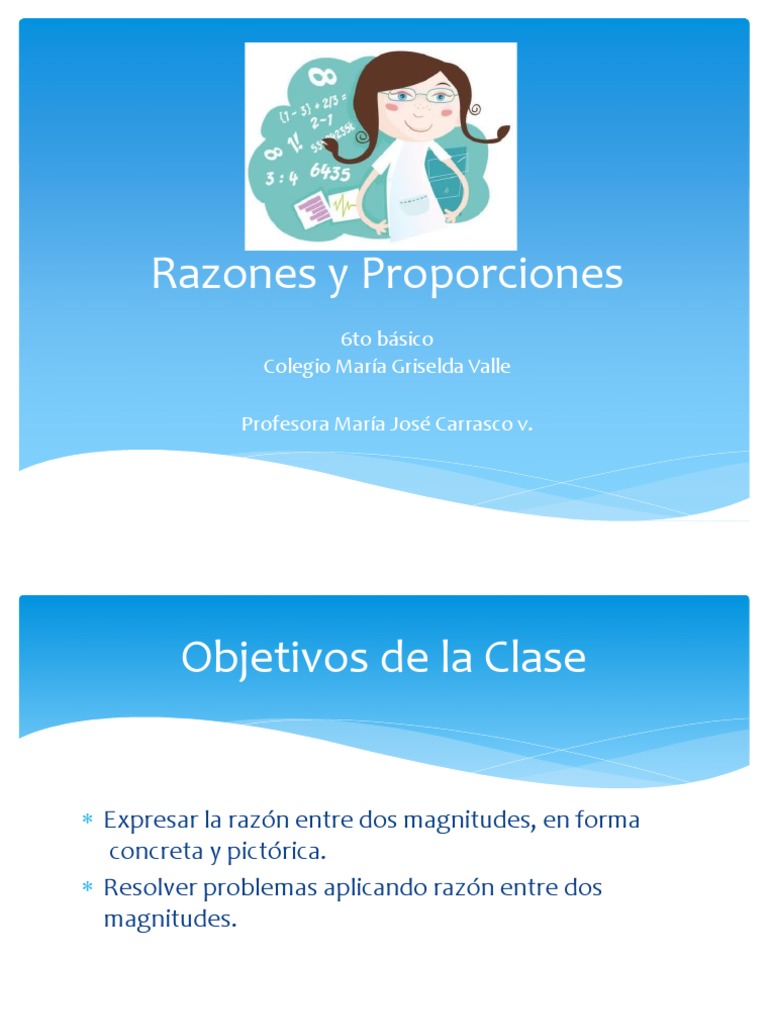 Ejercicios de Razones y Proporciones 6to Básico | PDF | Cognición ...