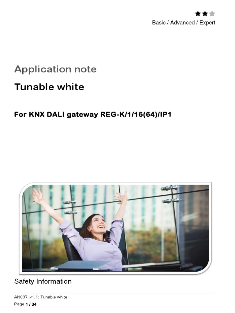 Application Note: Tunable White | PDF | Circadian Rhythm | Lighting