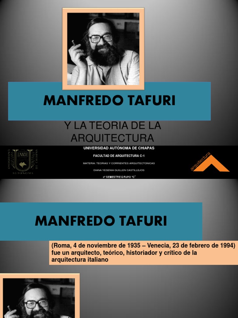 Manfredo Tafuri | PDF | Estética | Movimientos filosóficos