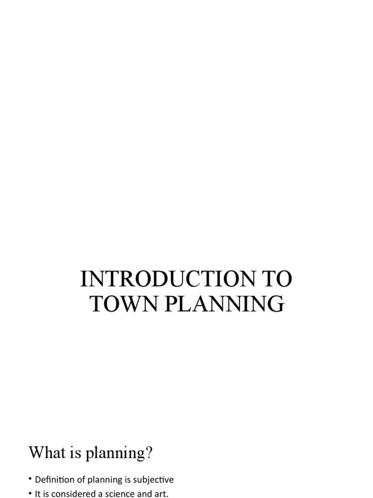 Town Planning, Urban Planning Regional Planning | PDF | Urban Design ...