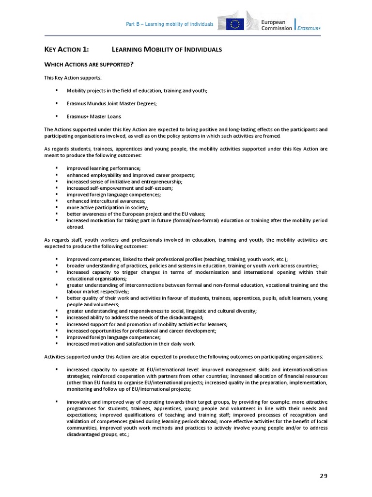 Erasmus Outcomes and Impact of A Mobility Project Ka1 2020 PDF | PDF ...