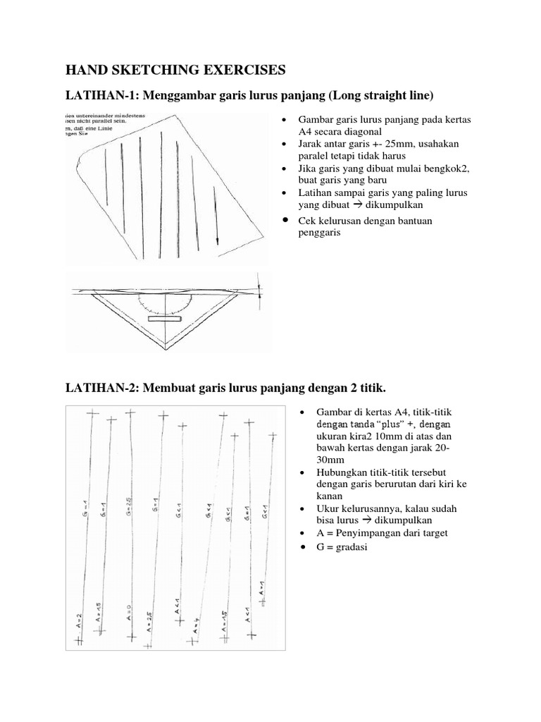 Latihan Hand Sketching | PDF