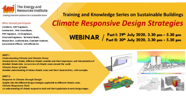 Climate Responsive Design Strategies: Training and Knowledge Series On ...