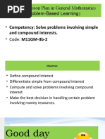 Compound Interest Lesson Plan for Grade 11 | PDF | Interest | Compound ...