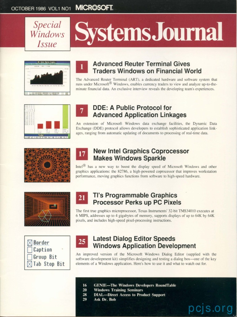 MSJ 1986 10 | PDF | Microsoft Windows | Application Software