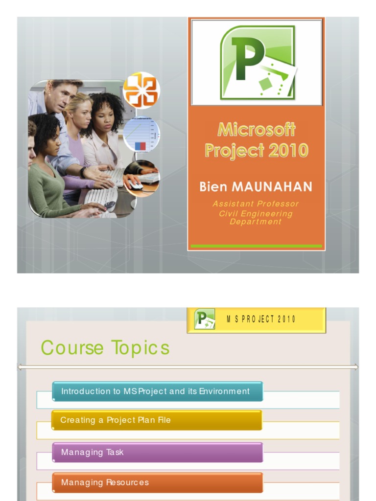 MS Project Introduction PDF | PDF | Project Management | Business