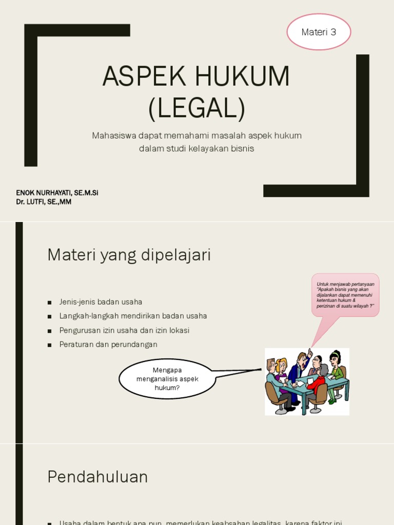 Aspek Hukum (Legal) | PDF