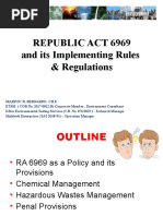 Ra 6969 | PDF | Hazardous Waste | Waste Management