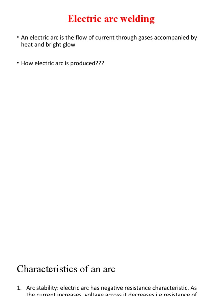 Electric Arc Welding | PDF