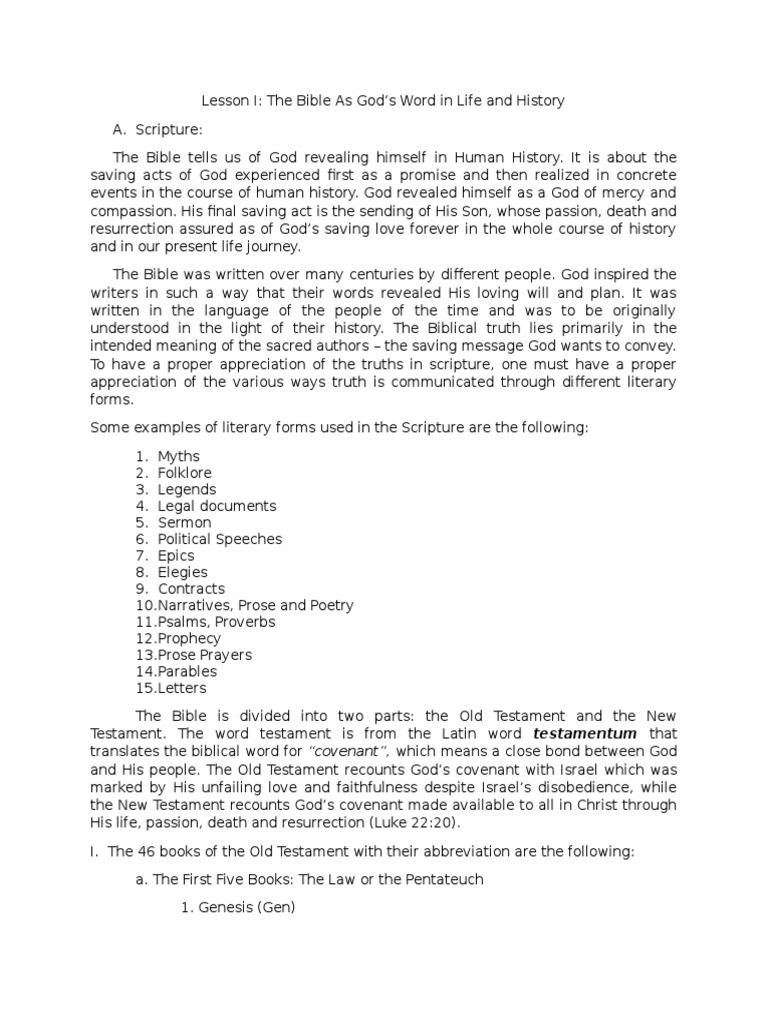 Salvation History | PDF | Jacob | Abraham