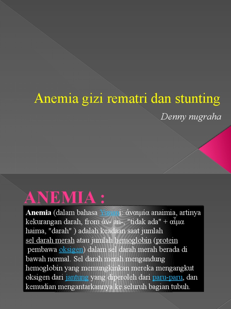 Anemia Gizi Rematri Dan Stunting | PDF