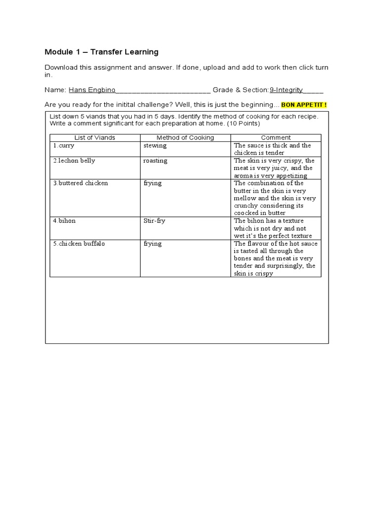 Module 1 Performance Task 1 Ans | PDF