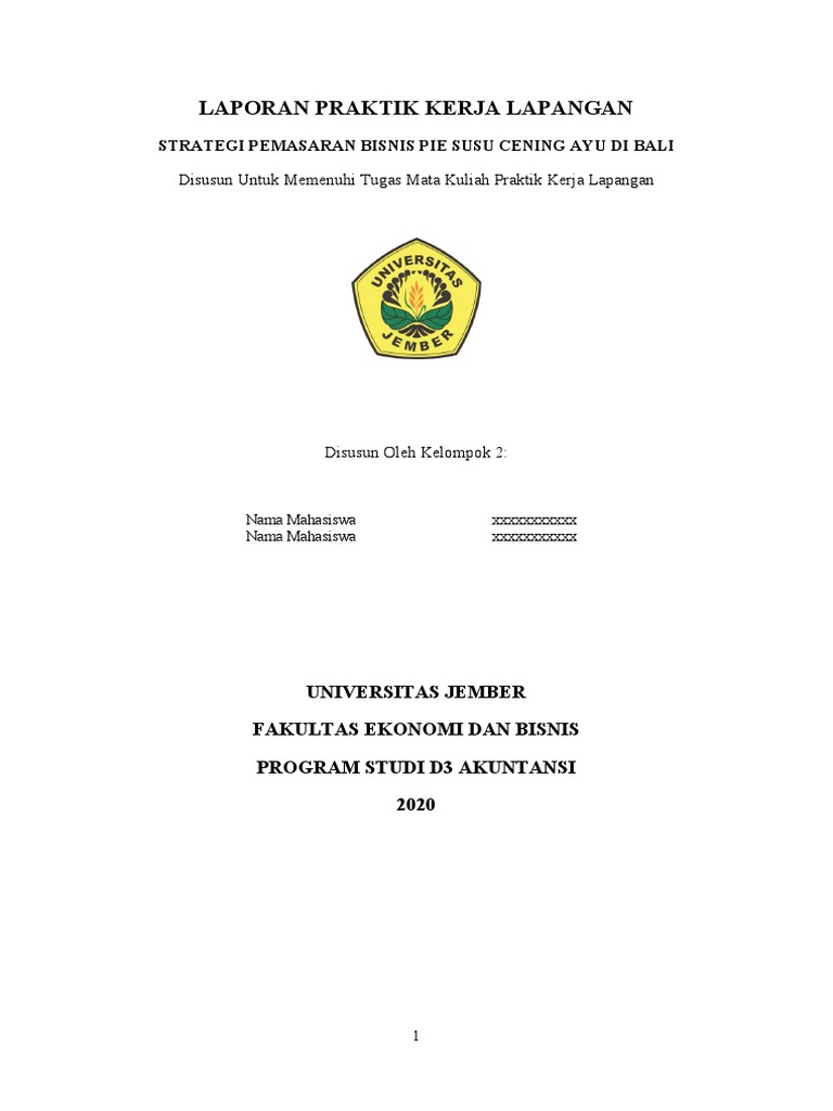 Contoh Lap Kelompok PKL | PDF