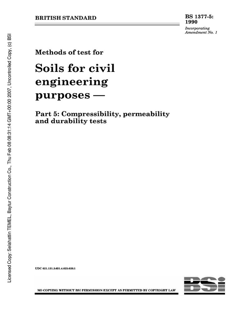 Bs 1377 5pdf | PDF | Nature | Soil