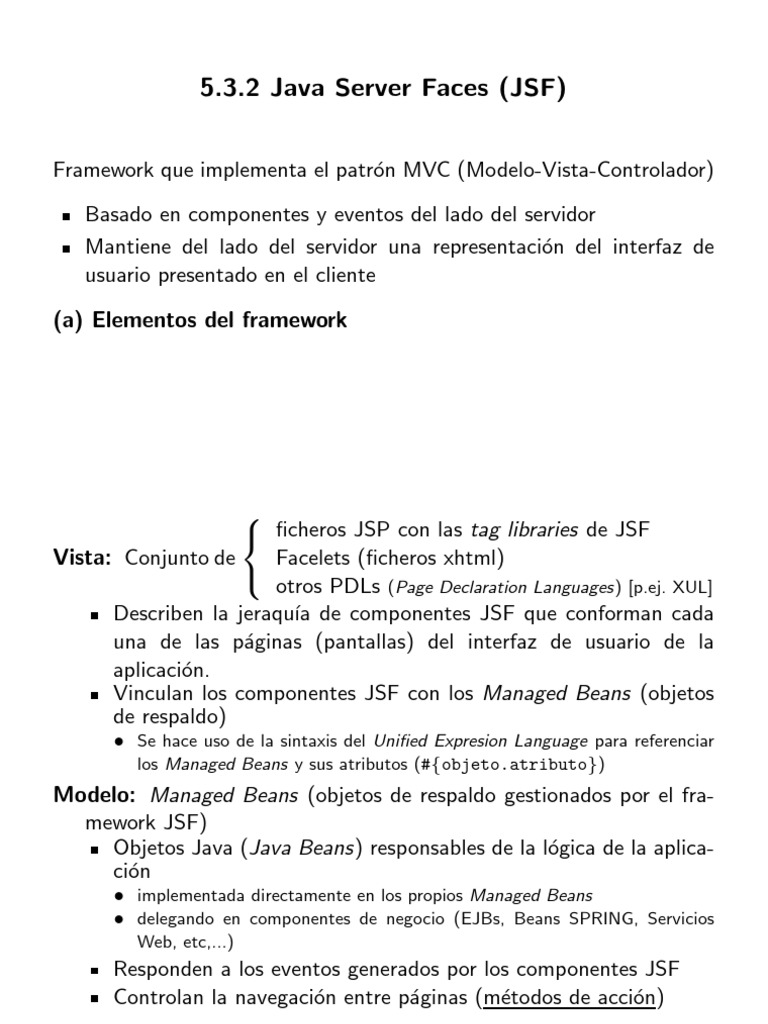 Tema5-3 JSF | PDF | Java (lenguaje de programación) | Protocolo de Transferencia de Hipertexto