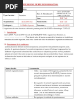 Rapport de Formation : Modèle et Exemples | PDF